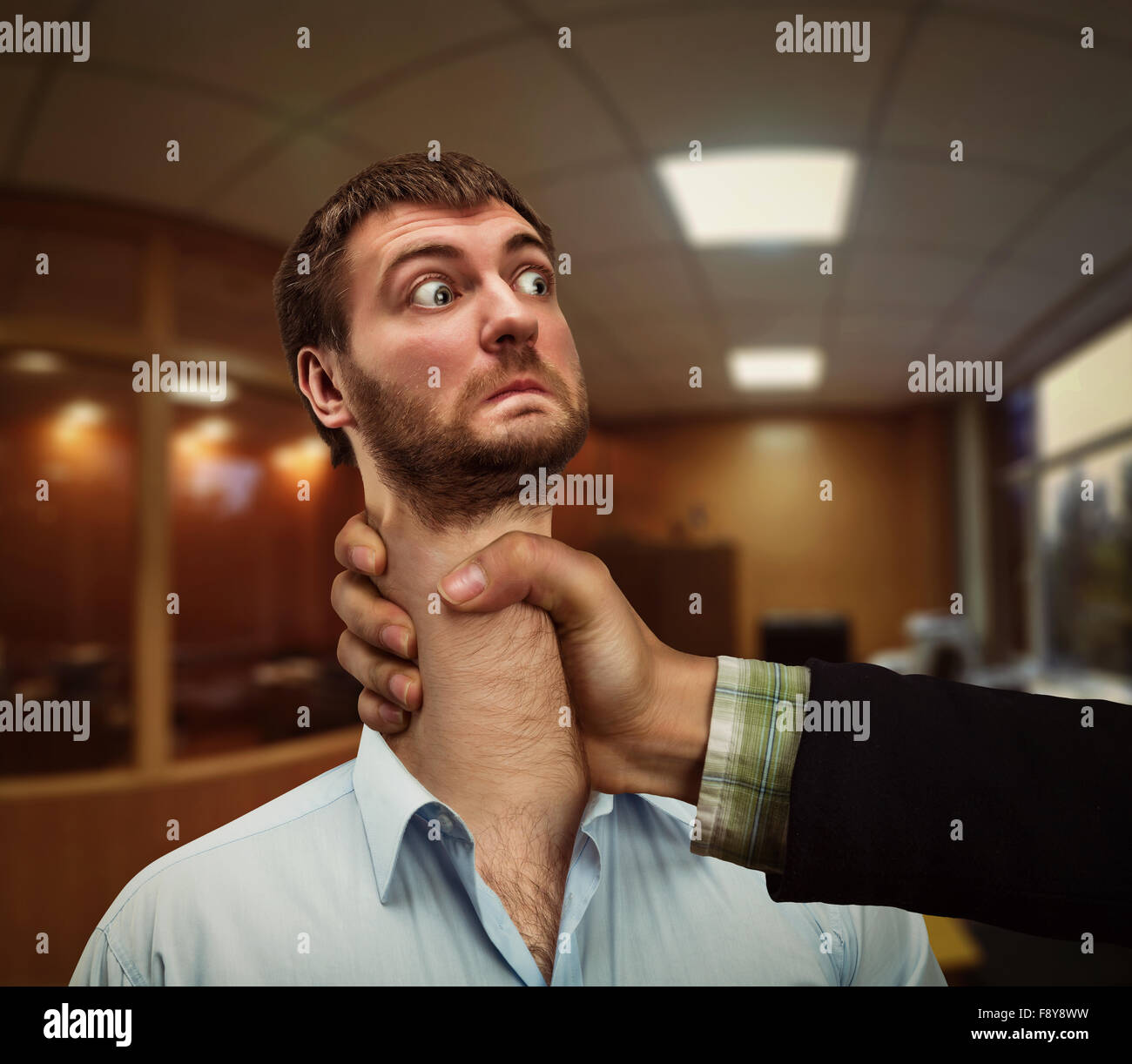 Man hand female neck choke hi-res stock photography and images - Alamy