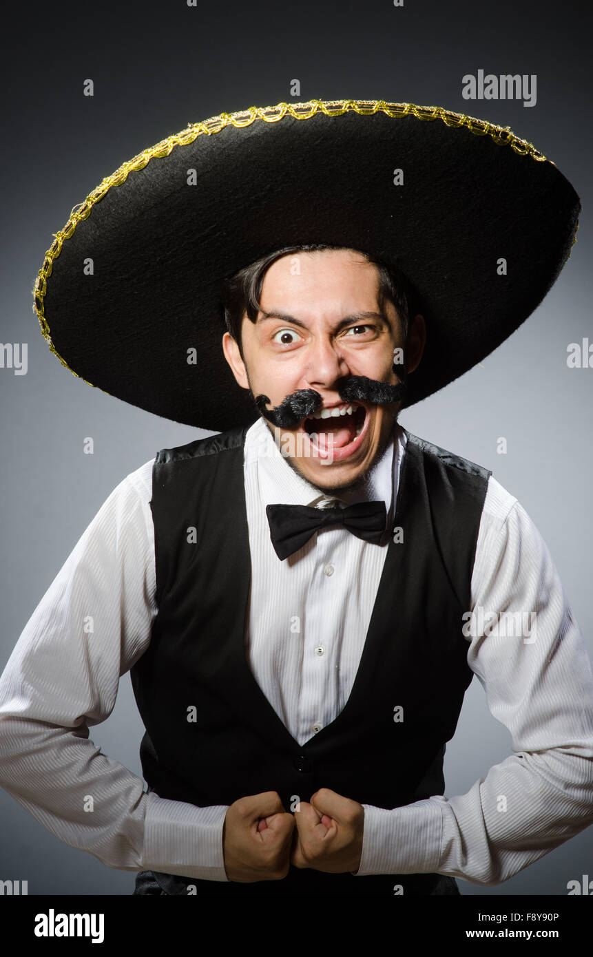 Mexican man in funny concept Stock Photo - Alamy