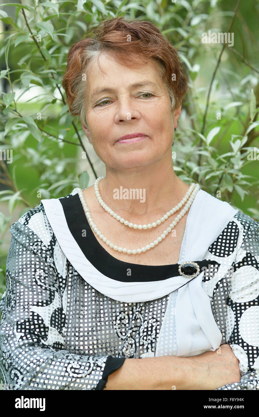 Lady enjoying summer Stock Photo - Alamy
