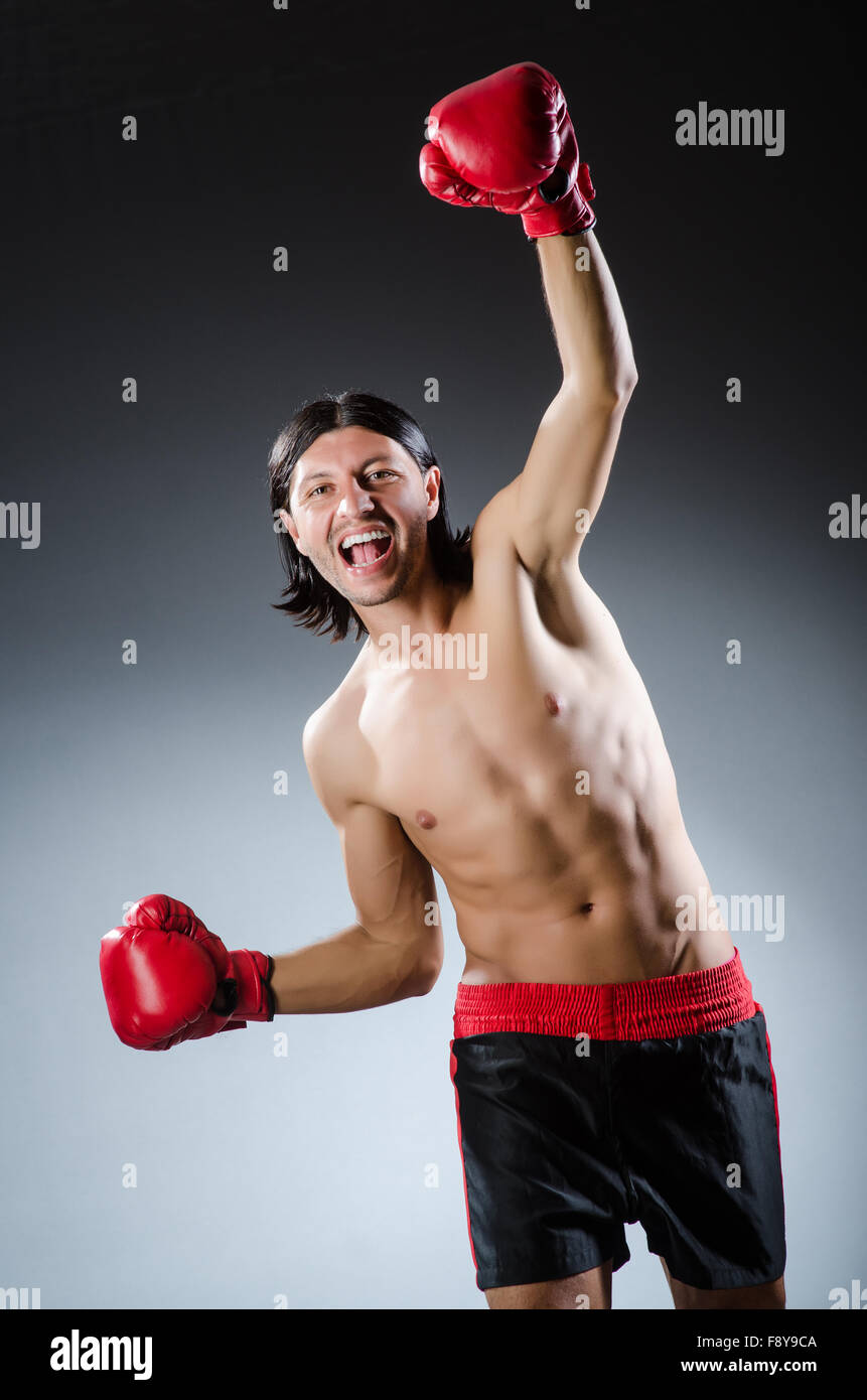 Martial arts fighter at the training Stock Photo - Alamy