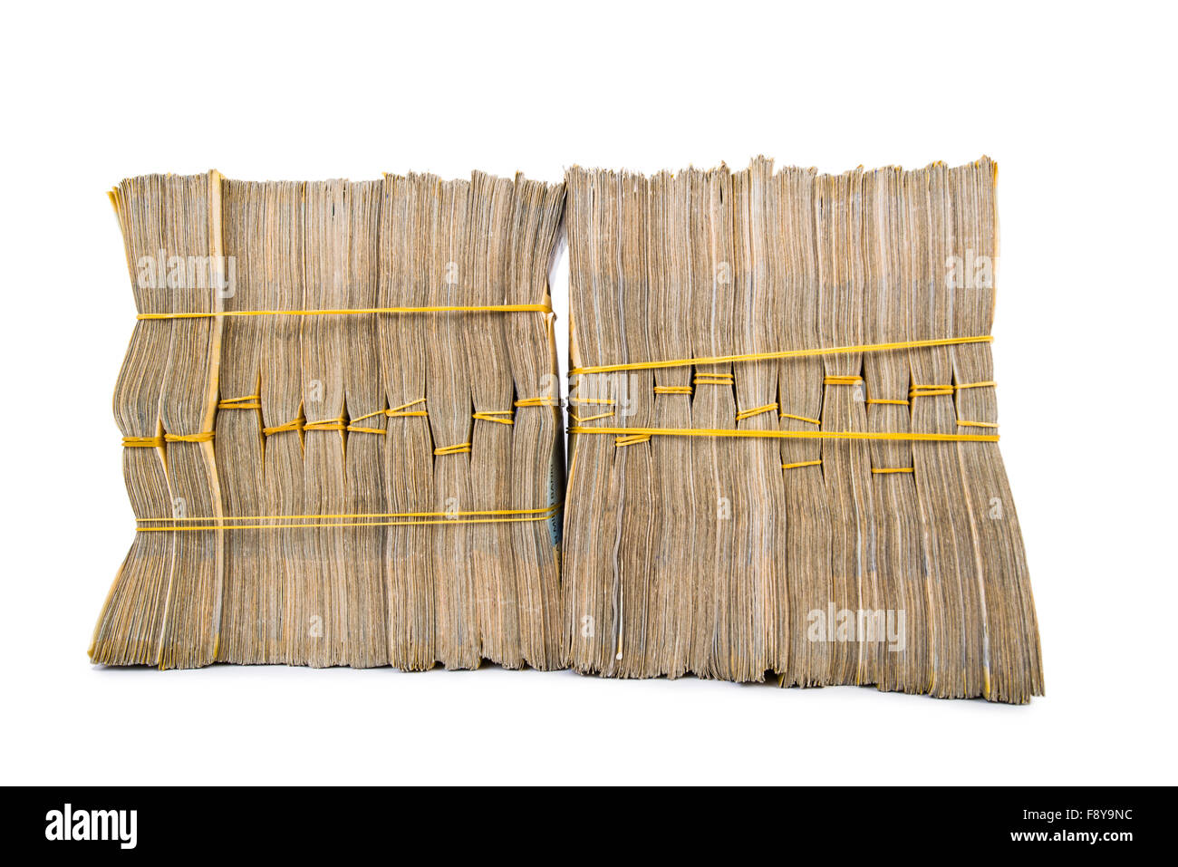 Stack of money isolated on the white Stock Photo - Alamy