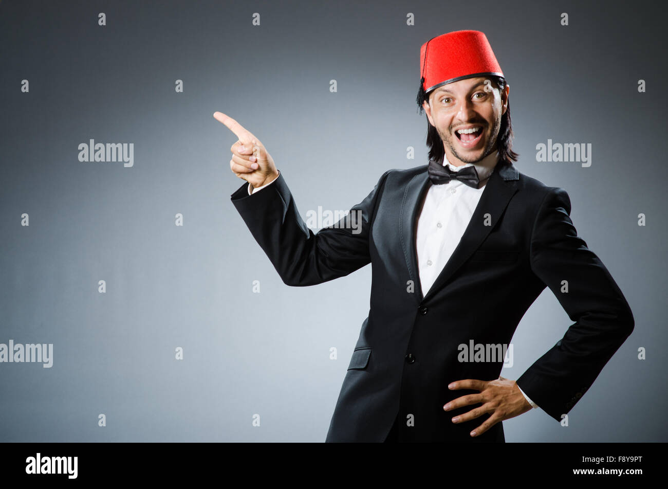 Man in traditional turkish hat and dress Stock Photo - Alamy