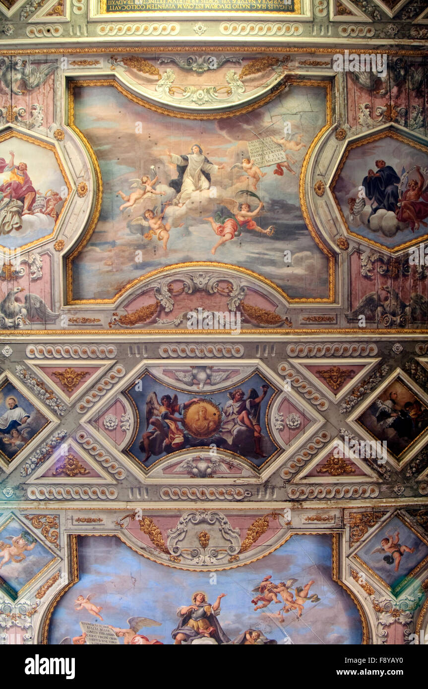 Italy, Emilia Romagna, Modena, Sant Agostino Church, Interior View ...