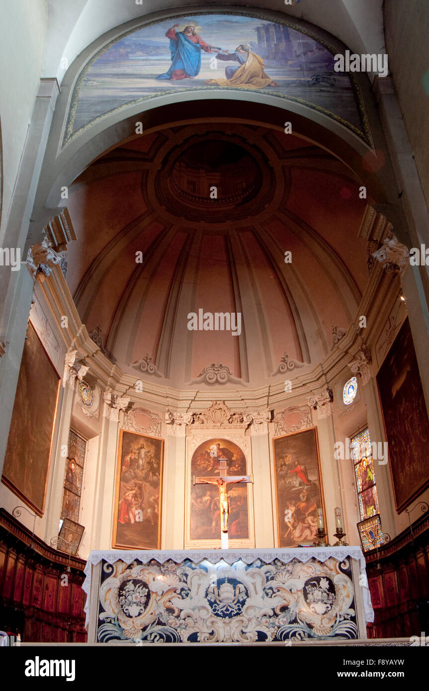 Italy, Emilia Romagna, Modena, Saint Peter Church, Interior View Stock ...
