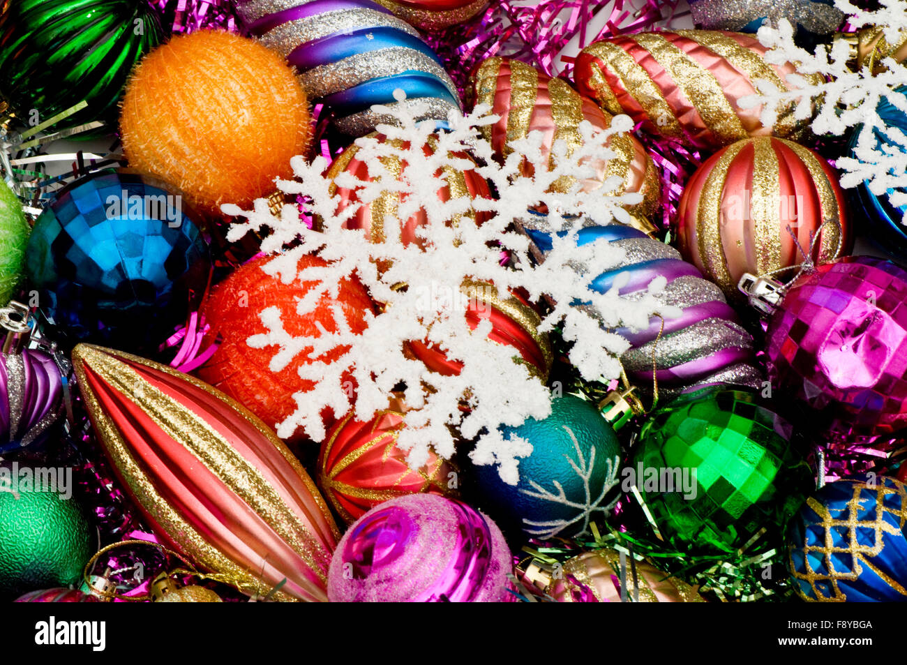 Christmas decorations in festive holiday concept Stock Photo - Alamy