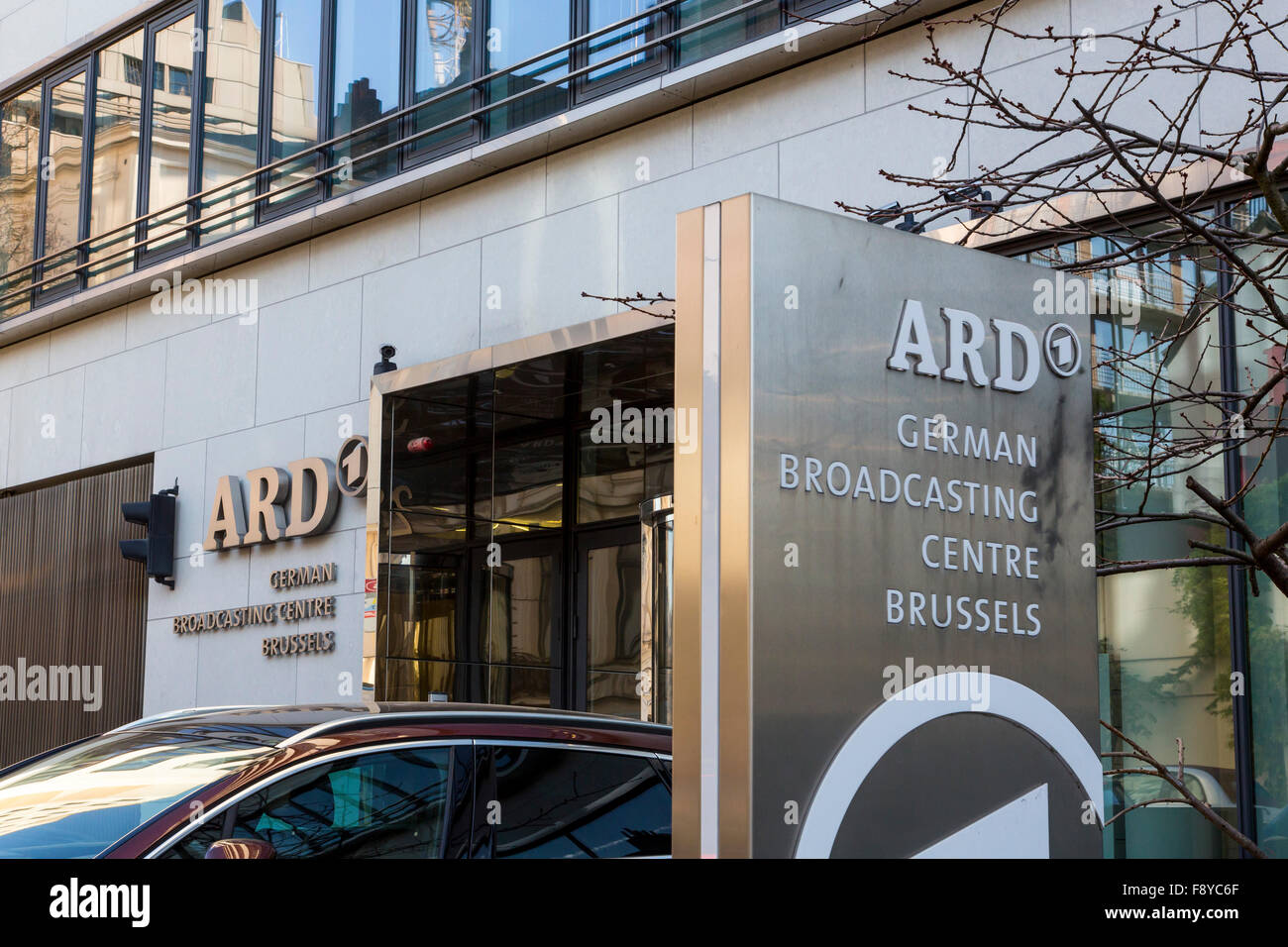 ARD, German broadcasting service, TV and radio station, studio Brussels ...