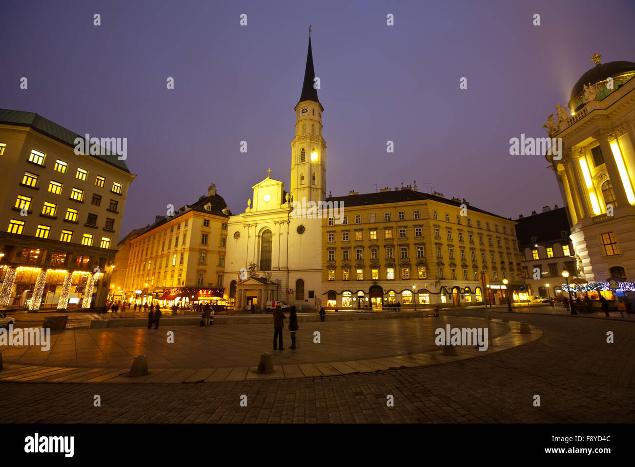 Night view of Vienna. Austria Stock Photo - Alamy