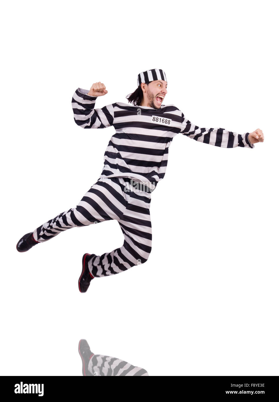 Prison inmate isolated on the white background Stock Photo - Alamy