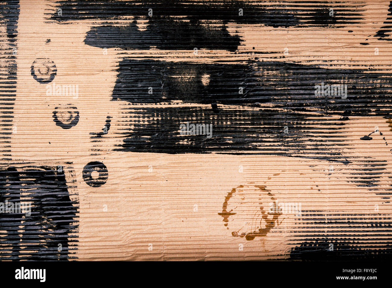 Abstract hand painted on cardboard arts background Stock Photo - Alamy