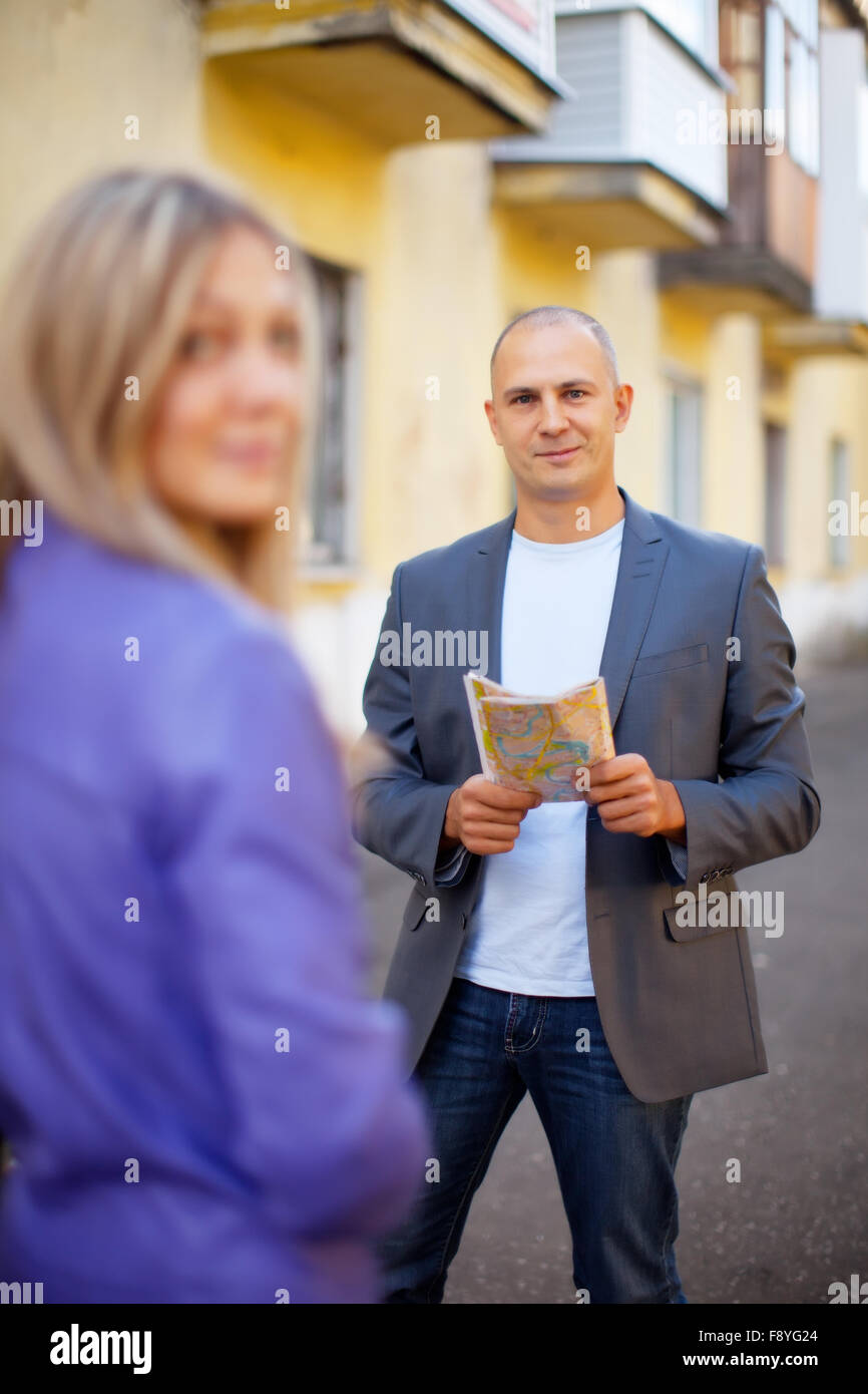 Tourist asks for directions hi-res stock photography and images - Alamy