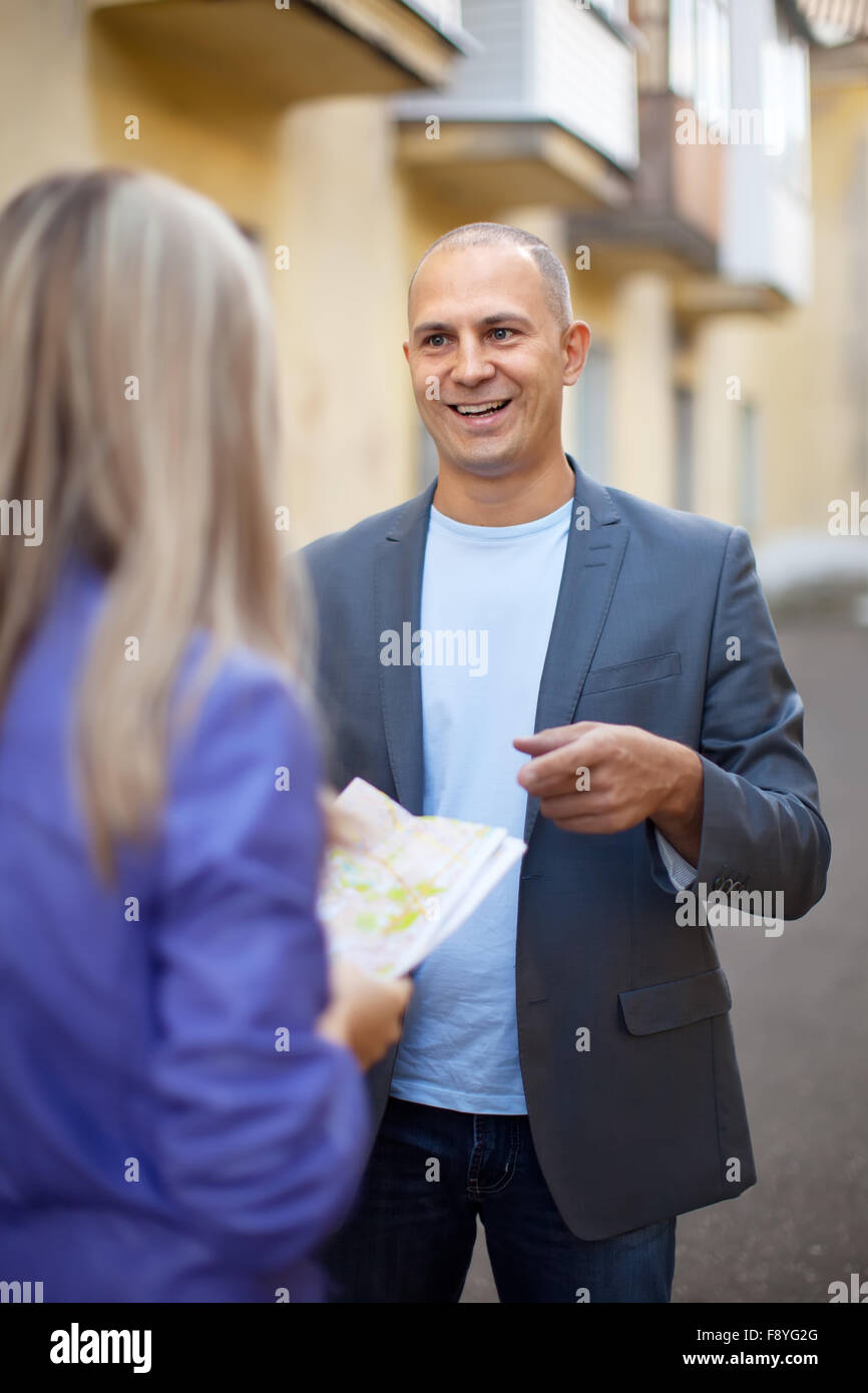 Tourist asks for directions hi-res stock photography and images - Alamy