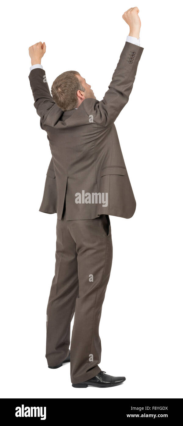 Standing in winner posture hi-res stock photography and images - Alamy