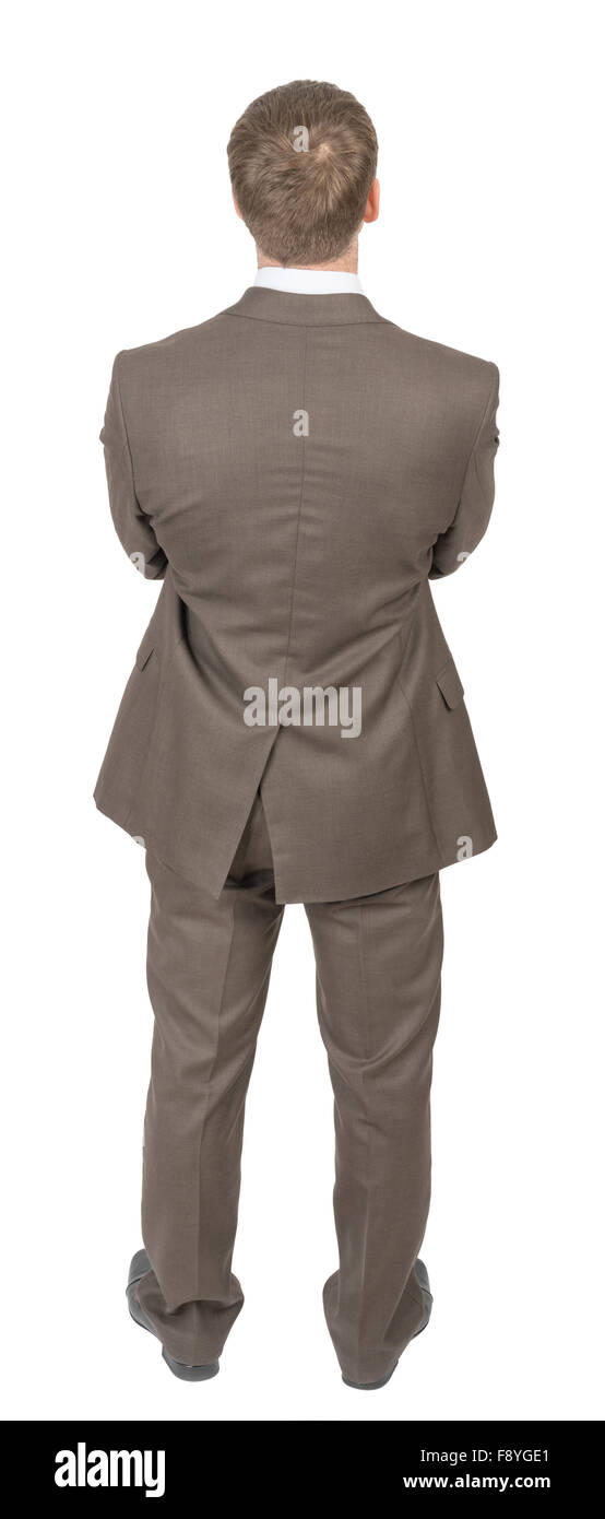 Rear view of businessman Stock Photo - Alamy