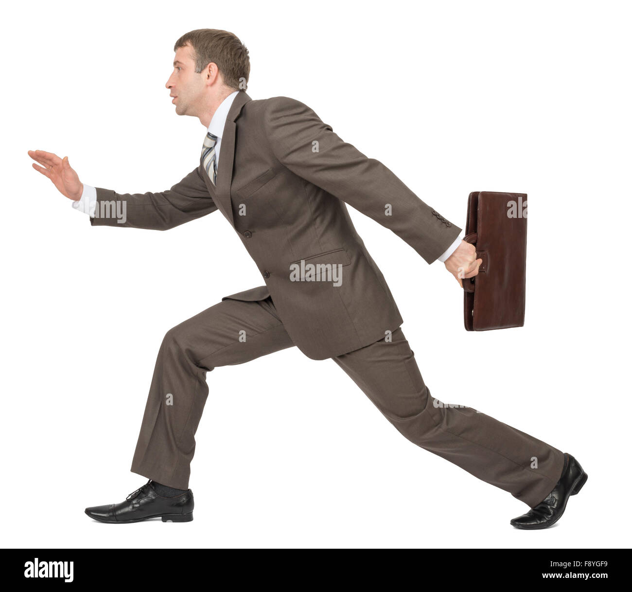 Man running side view Cut Out Stock Images & Pictures - Alamy