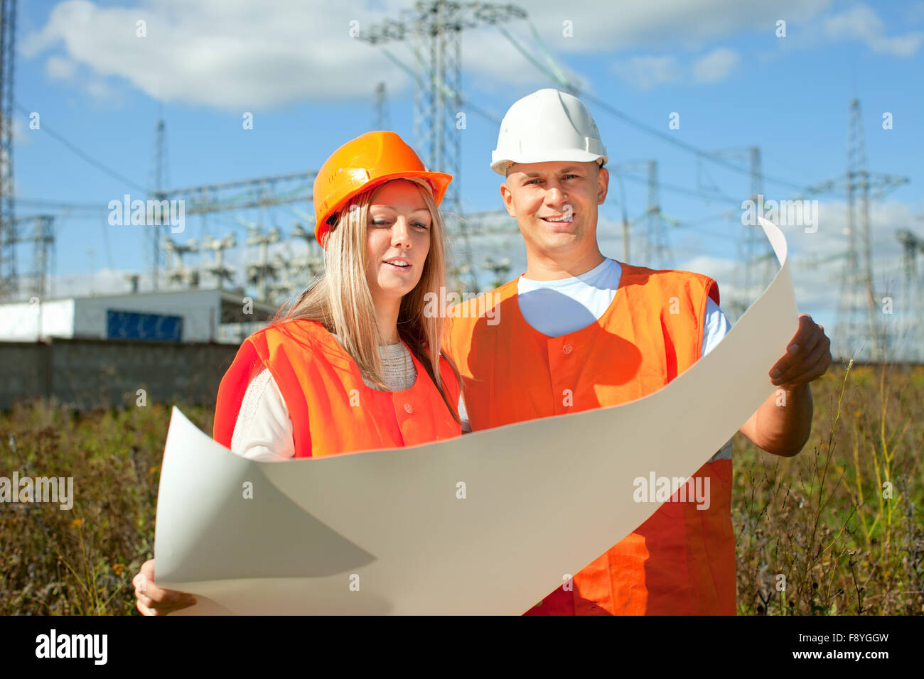 Power plant employee works hi-res stock photography and images - Alamy