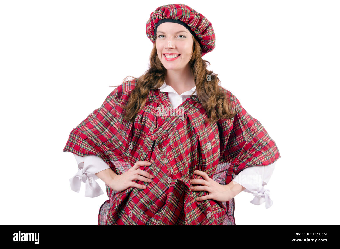 Young woman in traditional scottish clothing Stock Photo - Alamy