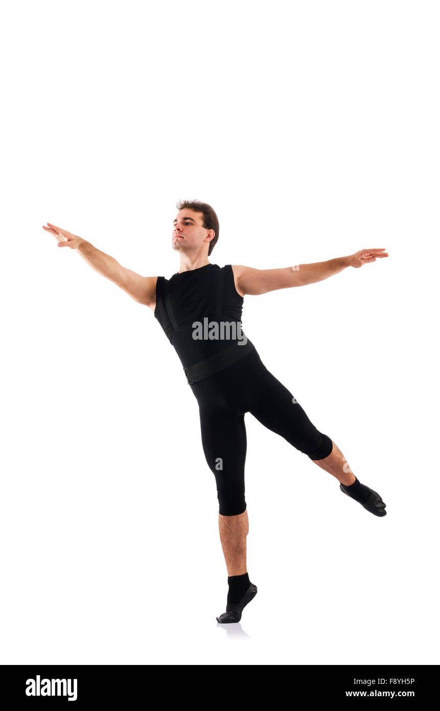 Dancer isolated on the white background Stock Photo - Alamy