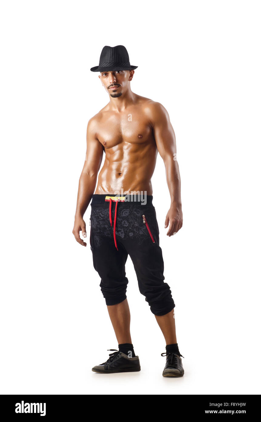 Dancer isolated on the white Stock Photo - Alamy