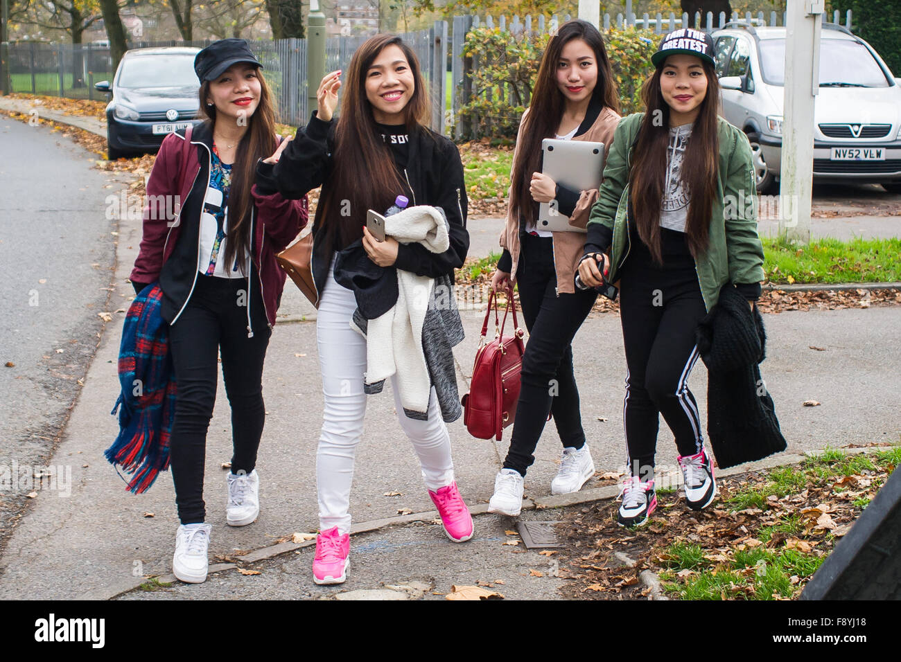 X Factor Finalists in North London Featuring: 4th Impact Where: London ...