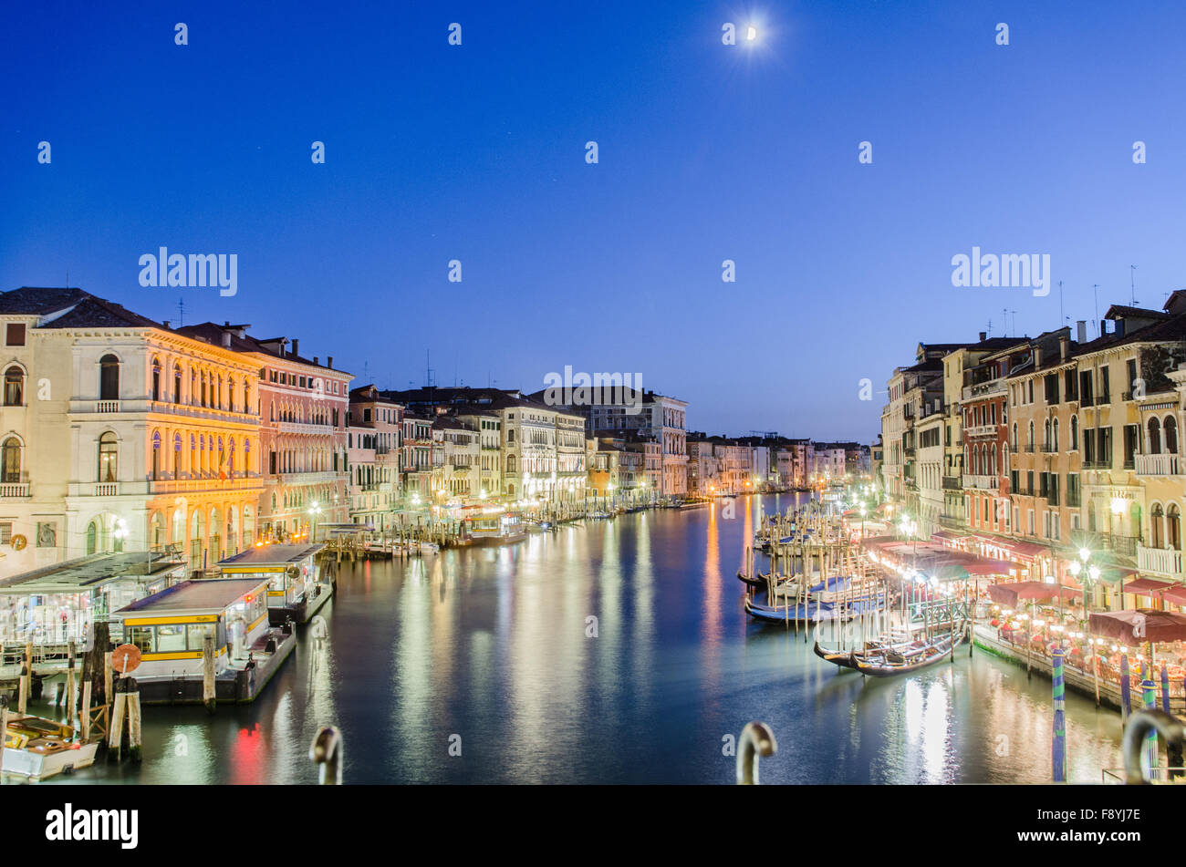 VENICE, ITALY - JUNE 30: View from Rialto bridge on June 30, 2012 in ...
