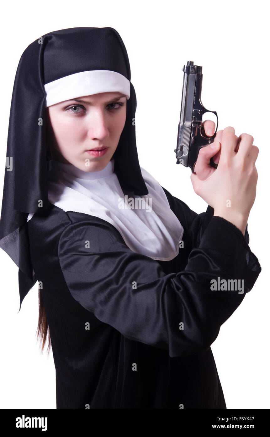 Nun gun isolated on white hi-res stock photography and images - Alamy
