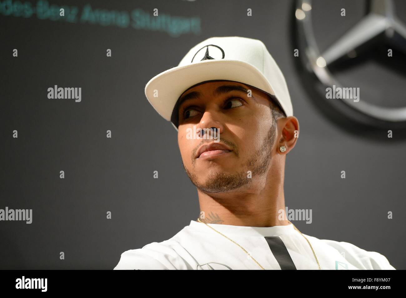 Stuttgart, Germany. 12th Dec, 2015. Formula One world champion Lewis ...
