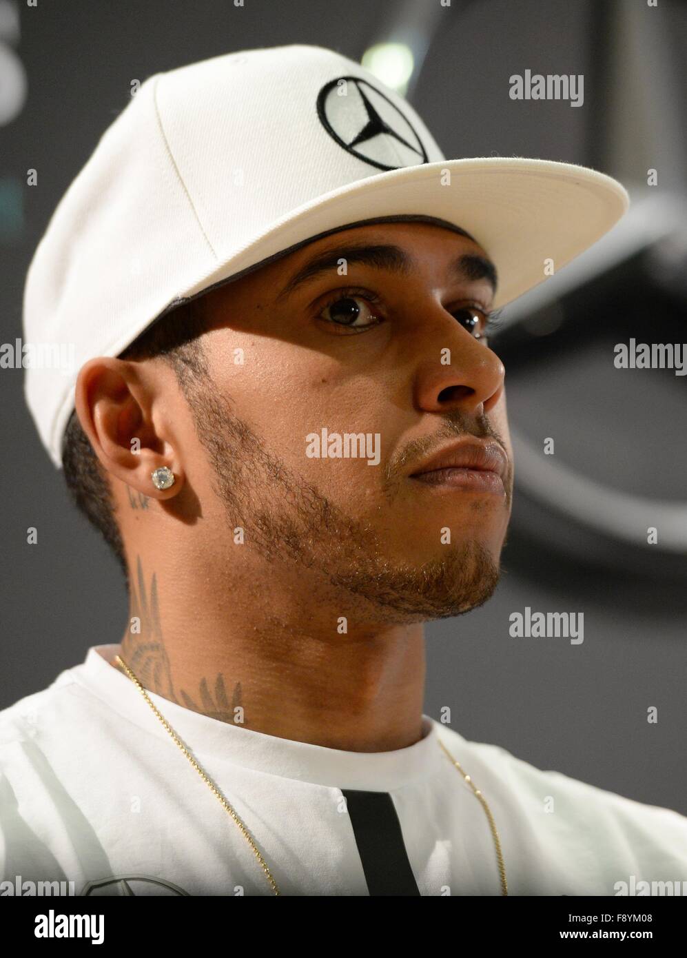 Stuttgart, Germany. 12th Dec, 2015. Formula One world champion Lewis ...