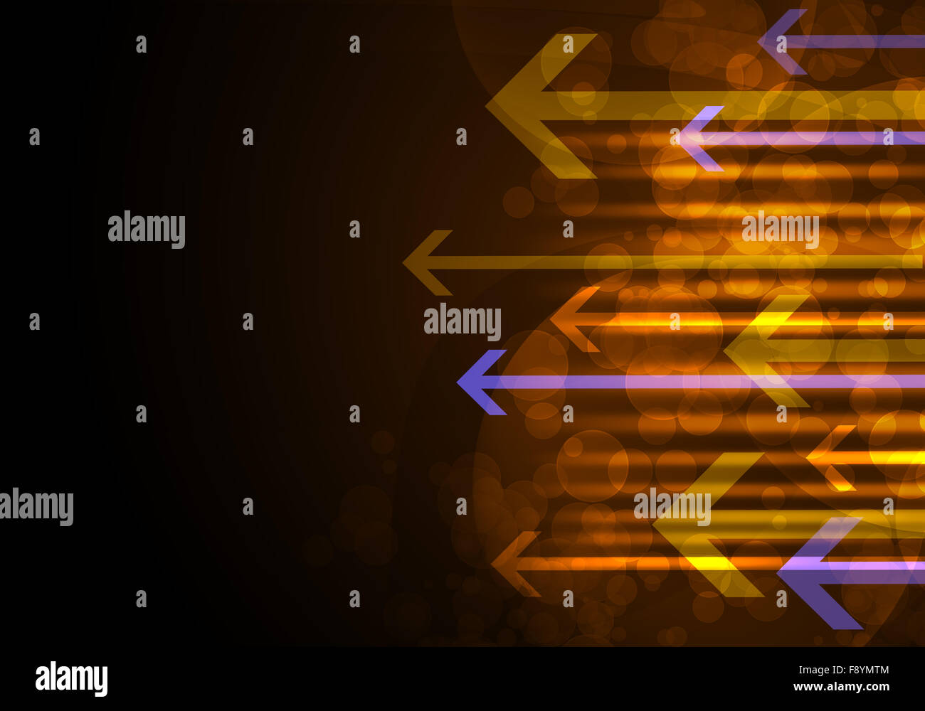 Magic glowing light arrows hi-res stock photography and images - Alamy
