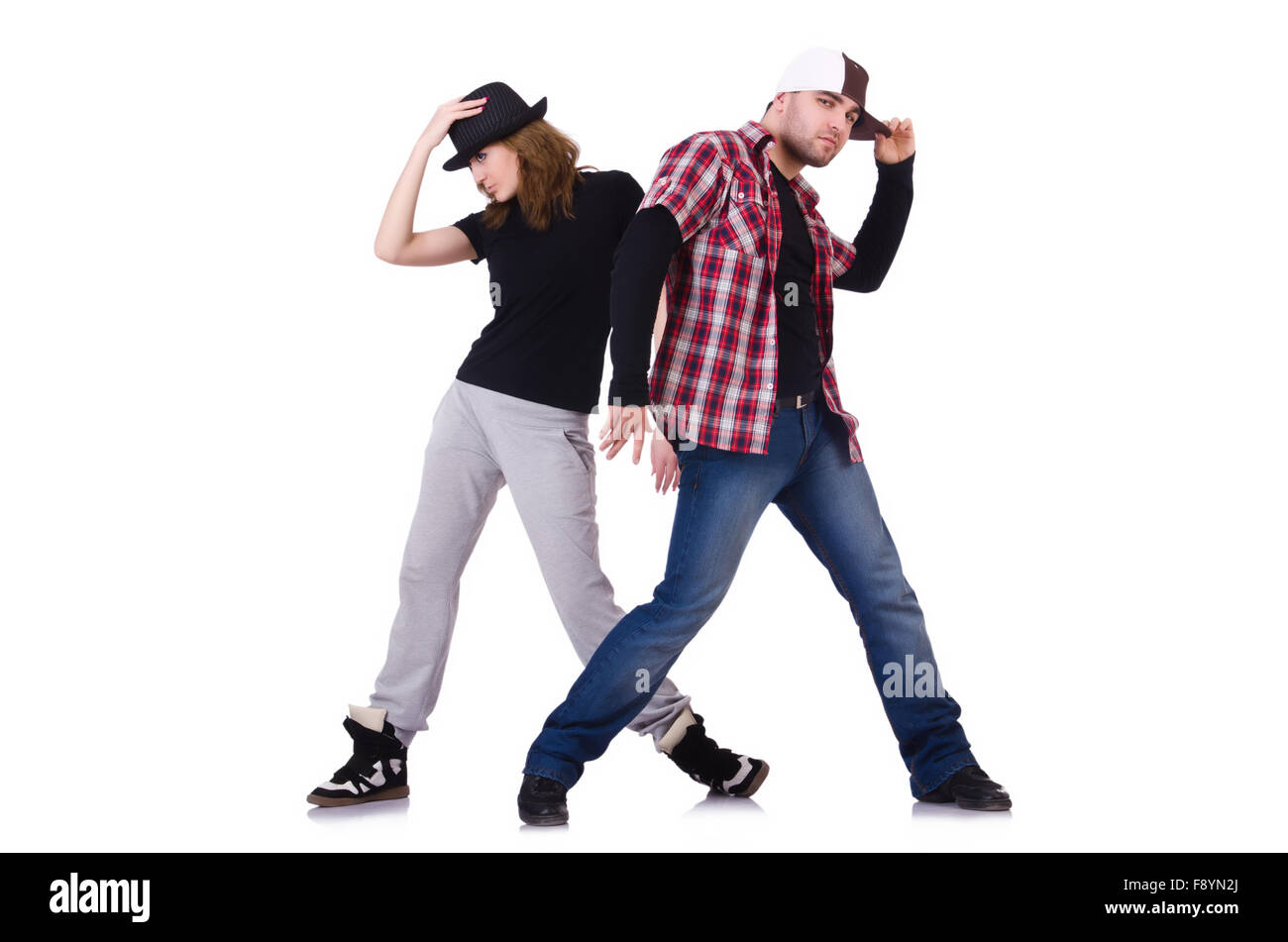 Pair of dancers dancing modern dances Stock Photo - Alamy