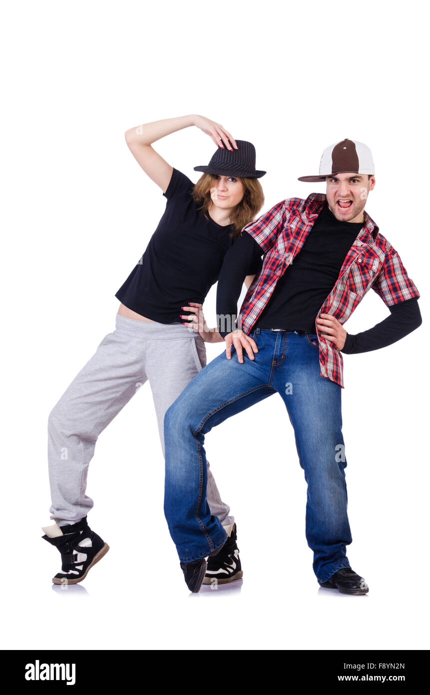 Pair of dancers dancing modern dances Stock Photo - Alamy