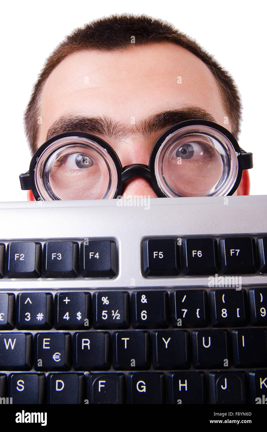 Computer hacker in suit tie hi-res stock photography and images - Alamy