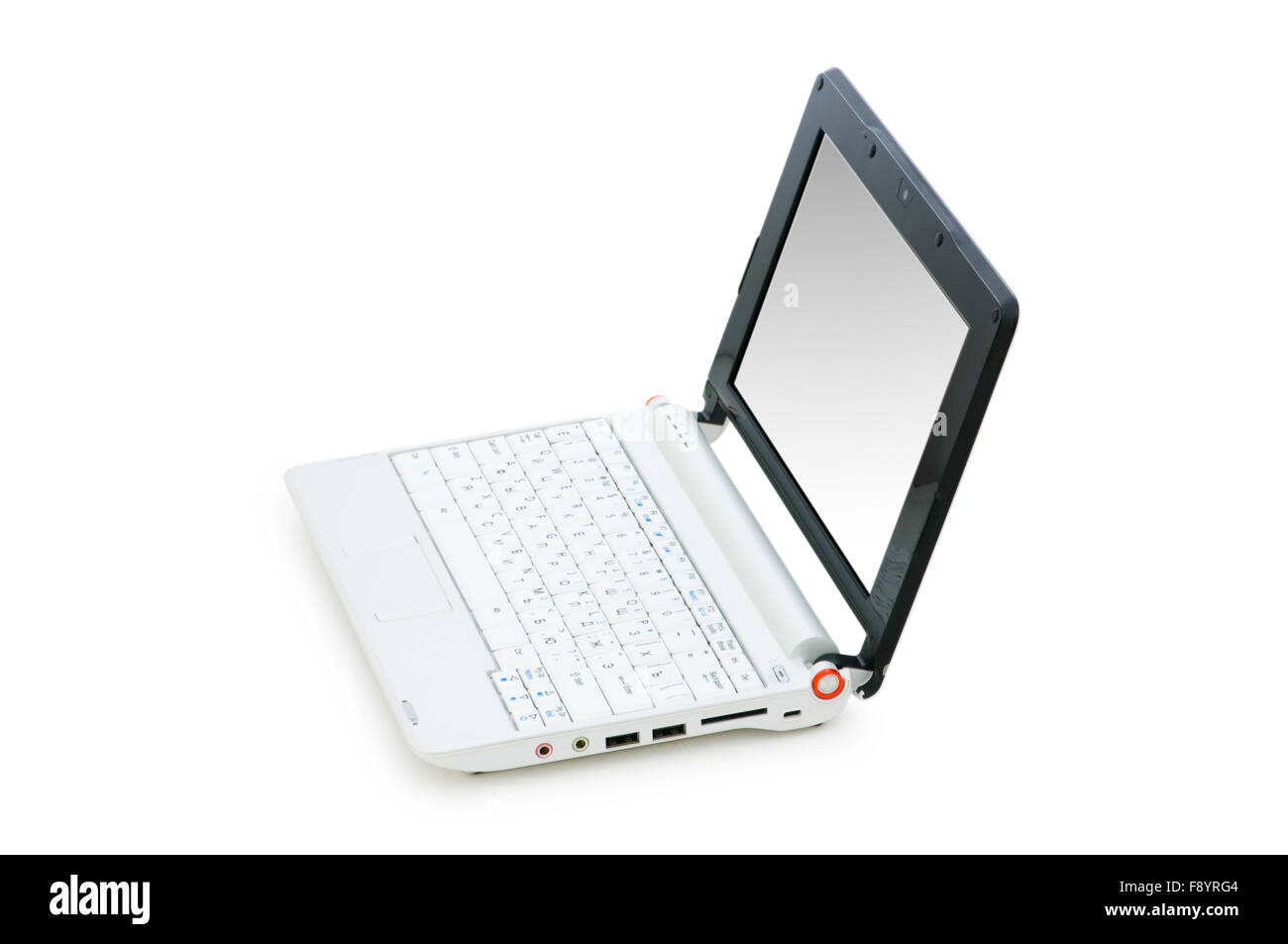Stylish netbook isolated on the white background Stock Photo - Alamy