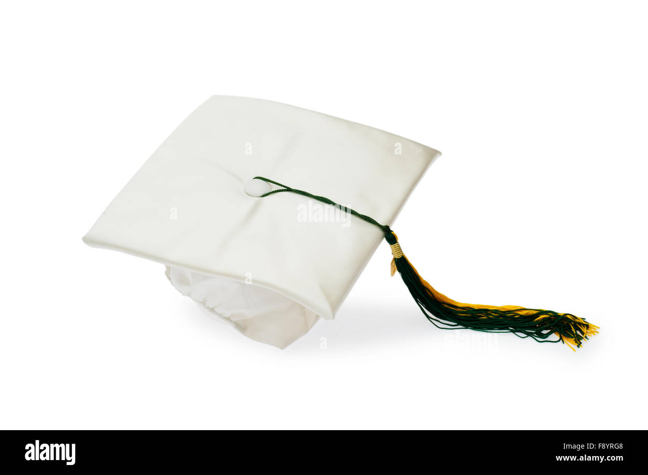 Graduation cap isolated on the white background Stock Photo - Alamy