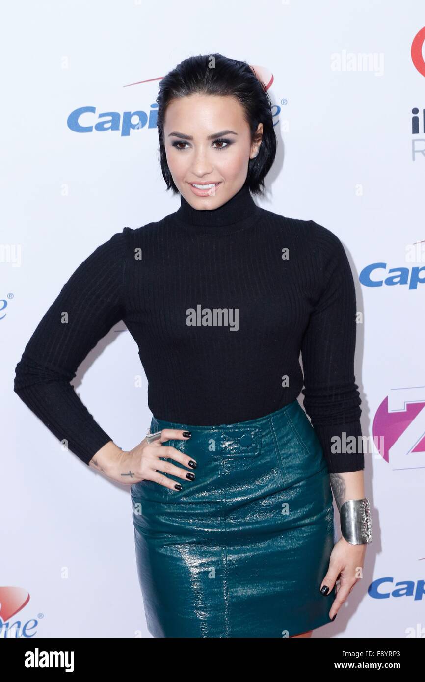 New York, NY, USA. 11th Dec, 2015. Demi Lovato at arrivals for Z100's ...