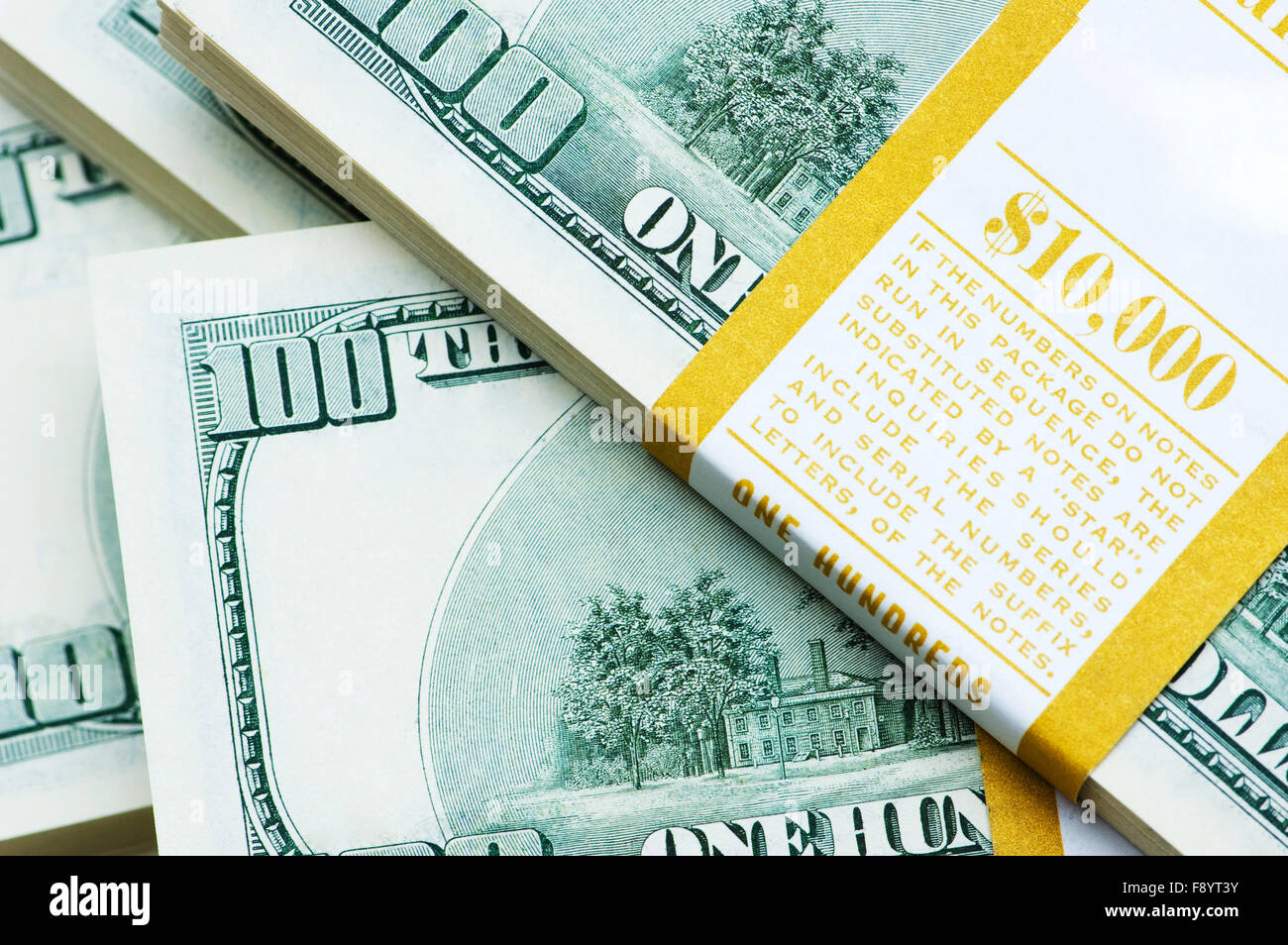 Close up of ten thousand pack isolated on the white Stock Photo - Alamy