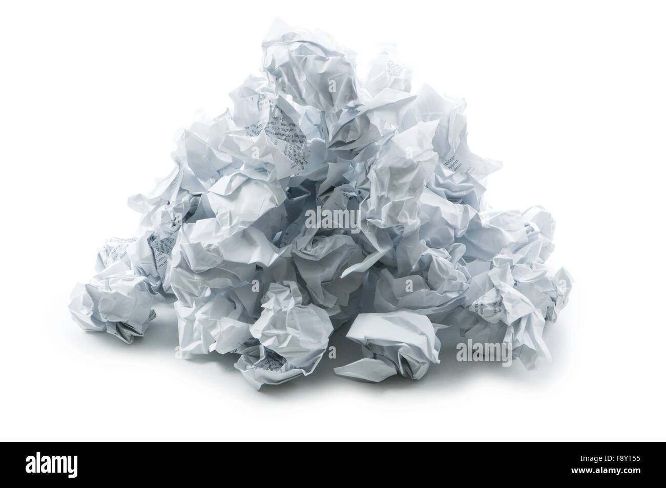 Recycling concept with lots of waster paper Stock Photo - Alamy