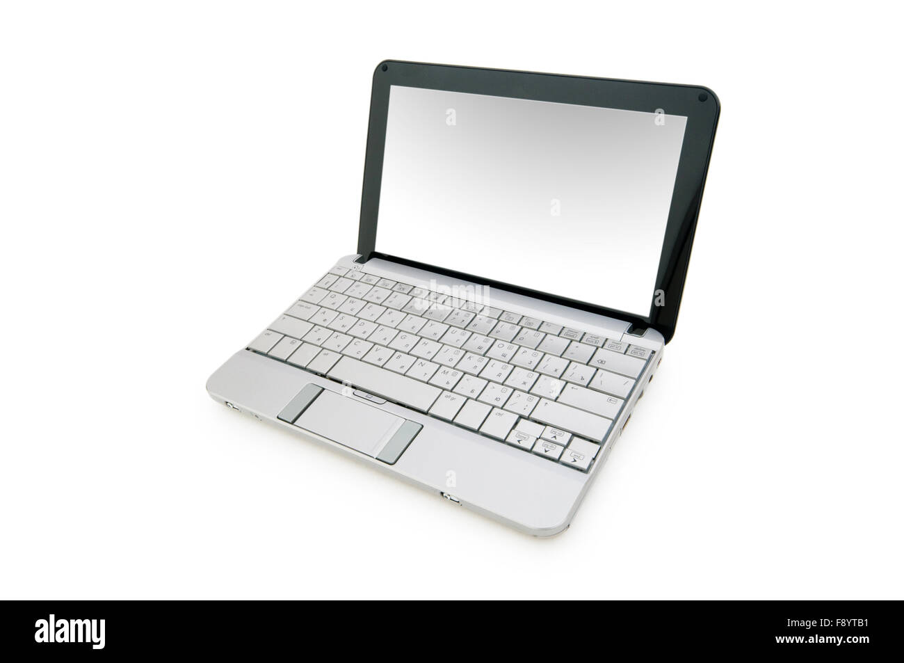 Stylish netbook isolated on the white background Stock Photo - Alamy