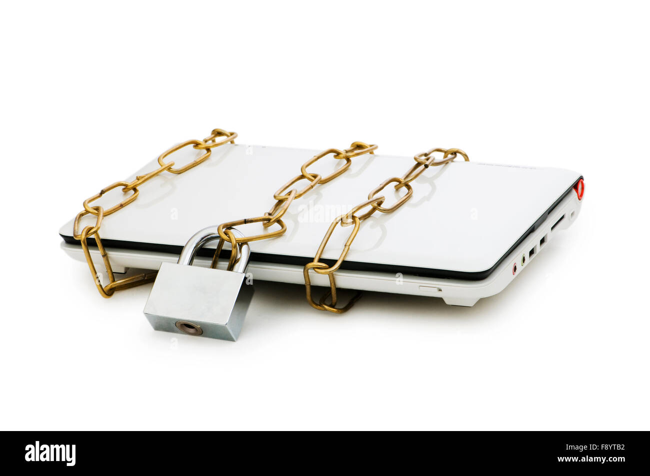 Danger laptop notebook computers Cut Out Stock Images & Pictures - Alamy