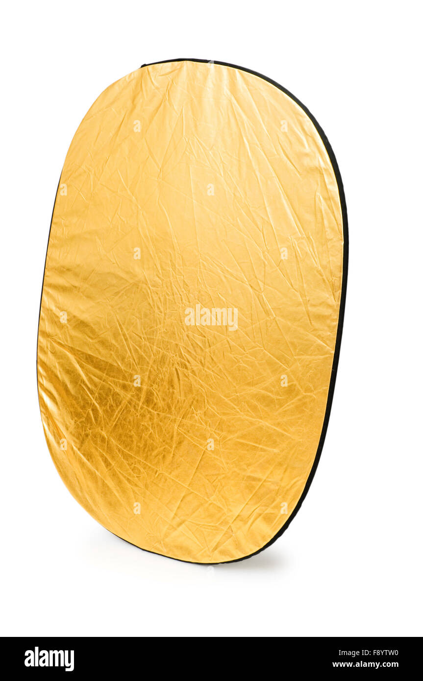Light reflector isolated on the white background Stock Photo - Alamy