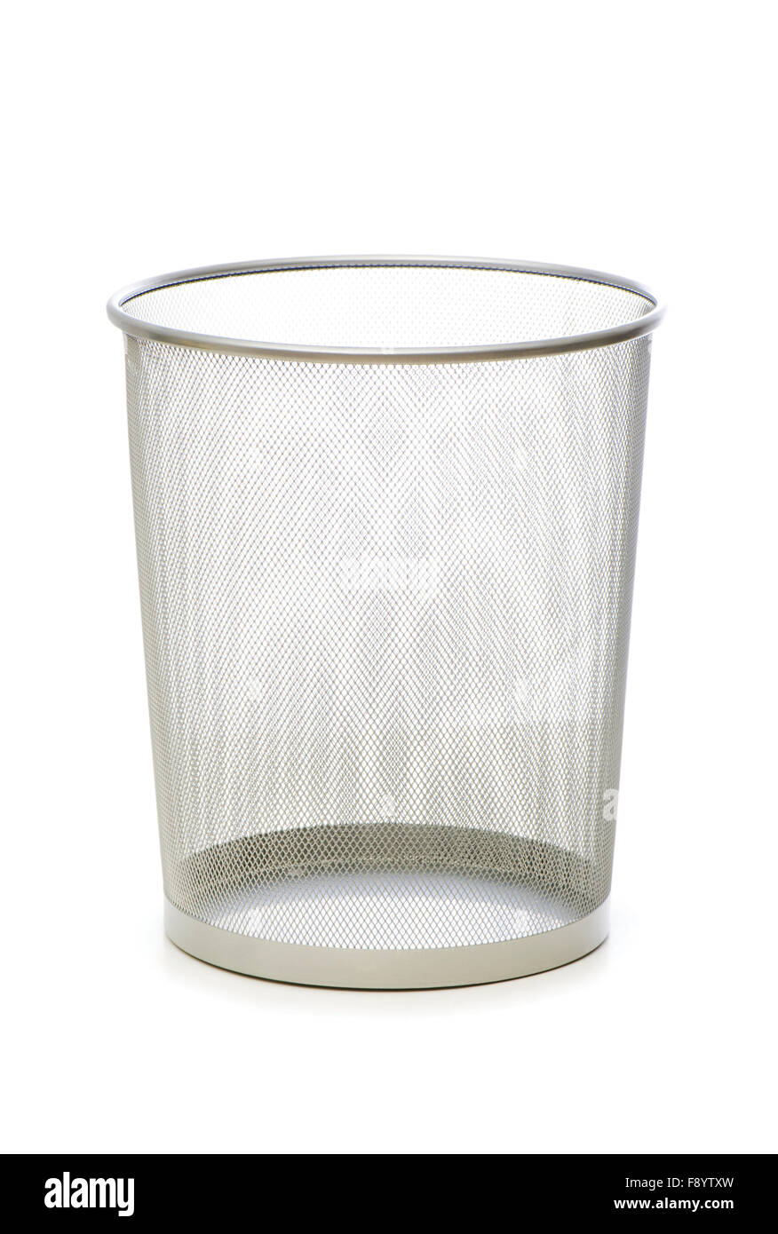 Garbage bin isolated on the white background Stock Photo - Alamy