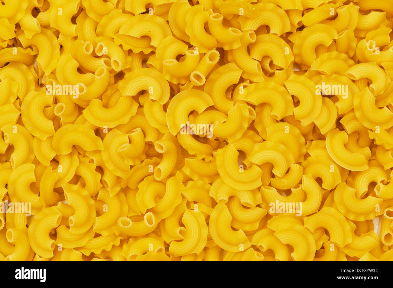 Close up of italian pasta - spiral shaped Stock Photo - Alamy