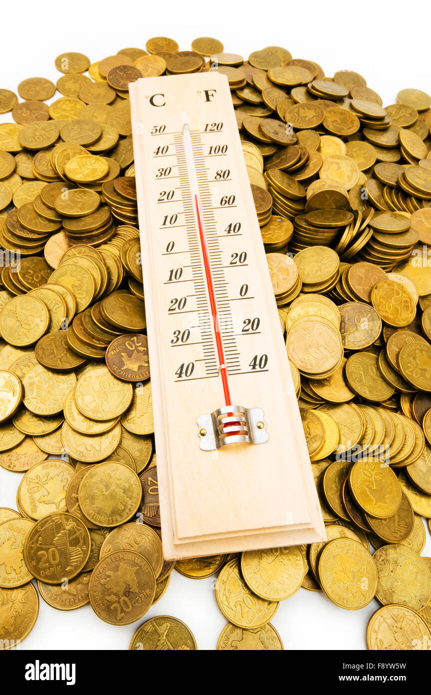 Financial concept - checking the temperature of market Stock Photo - Alamy