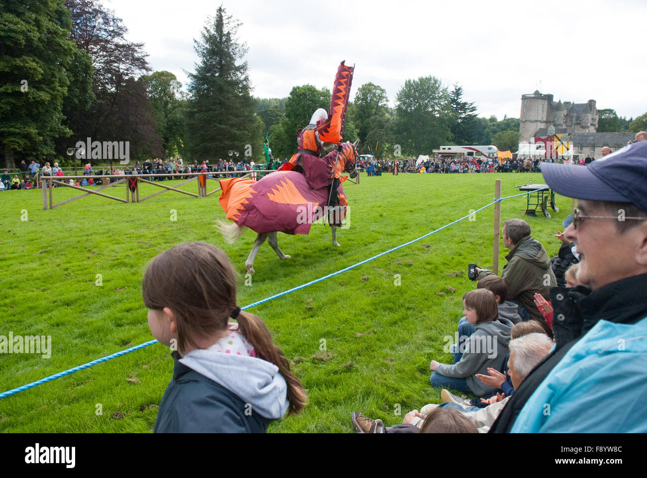 Jousting knight charging hi-res stock photography and images - Alamy