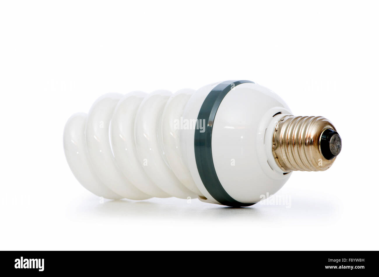 Energy saving lamp isolated on the white background Stock Photo - Alamy
