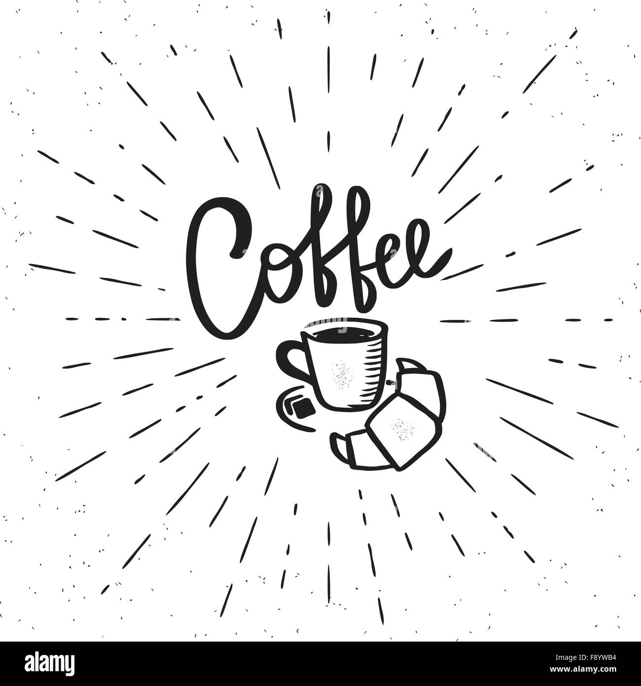 Good morning breakfast croissant Cut Out Stock Images & Pictures - Alamy