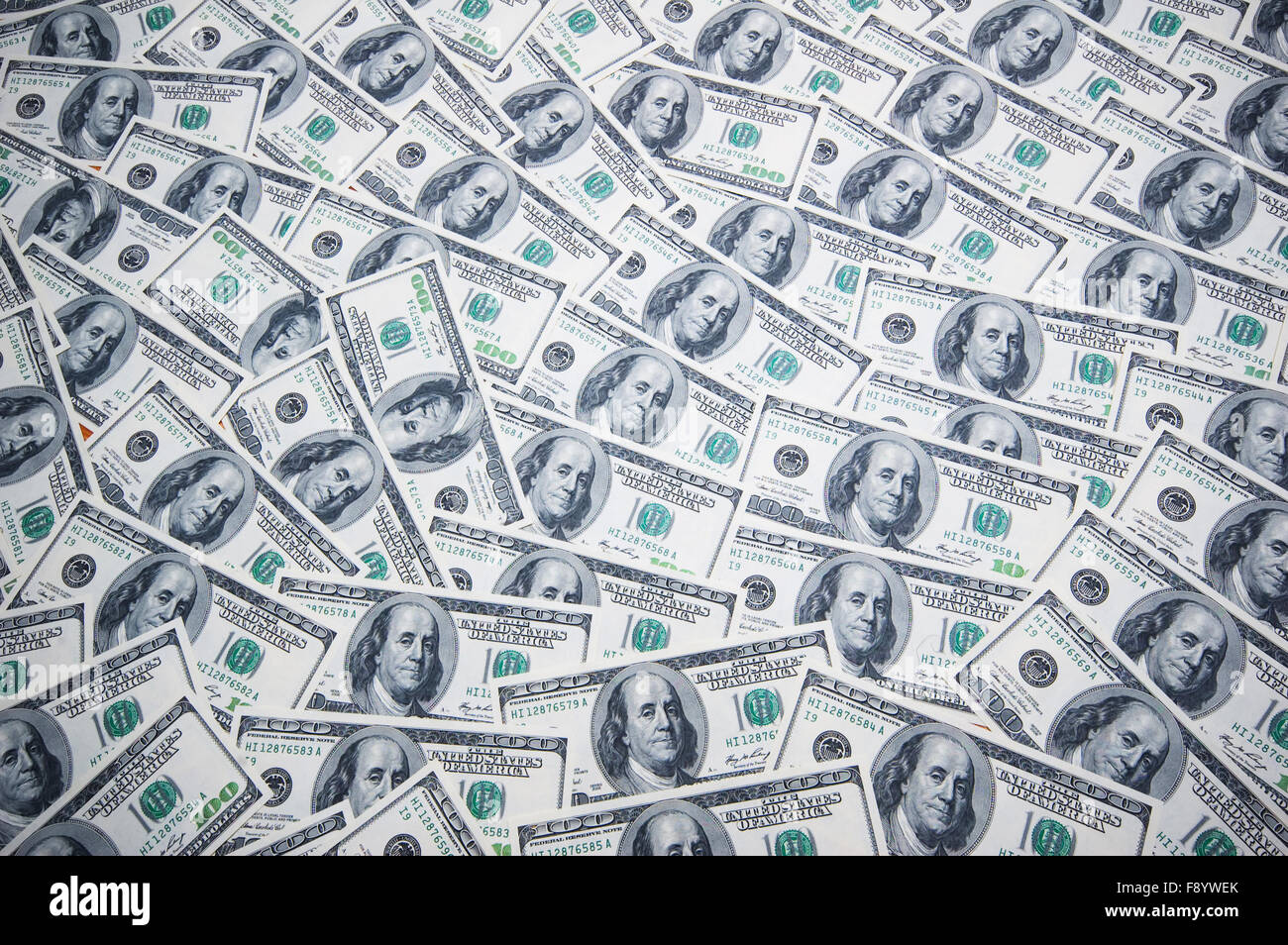 Stack of dollars on money background Stock Photo - Alamy