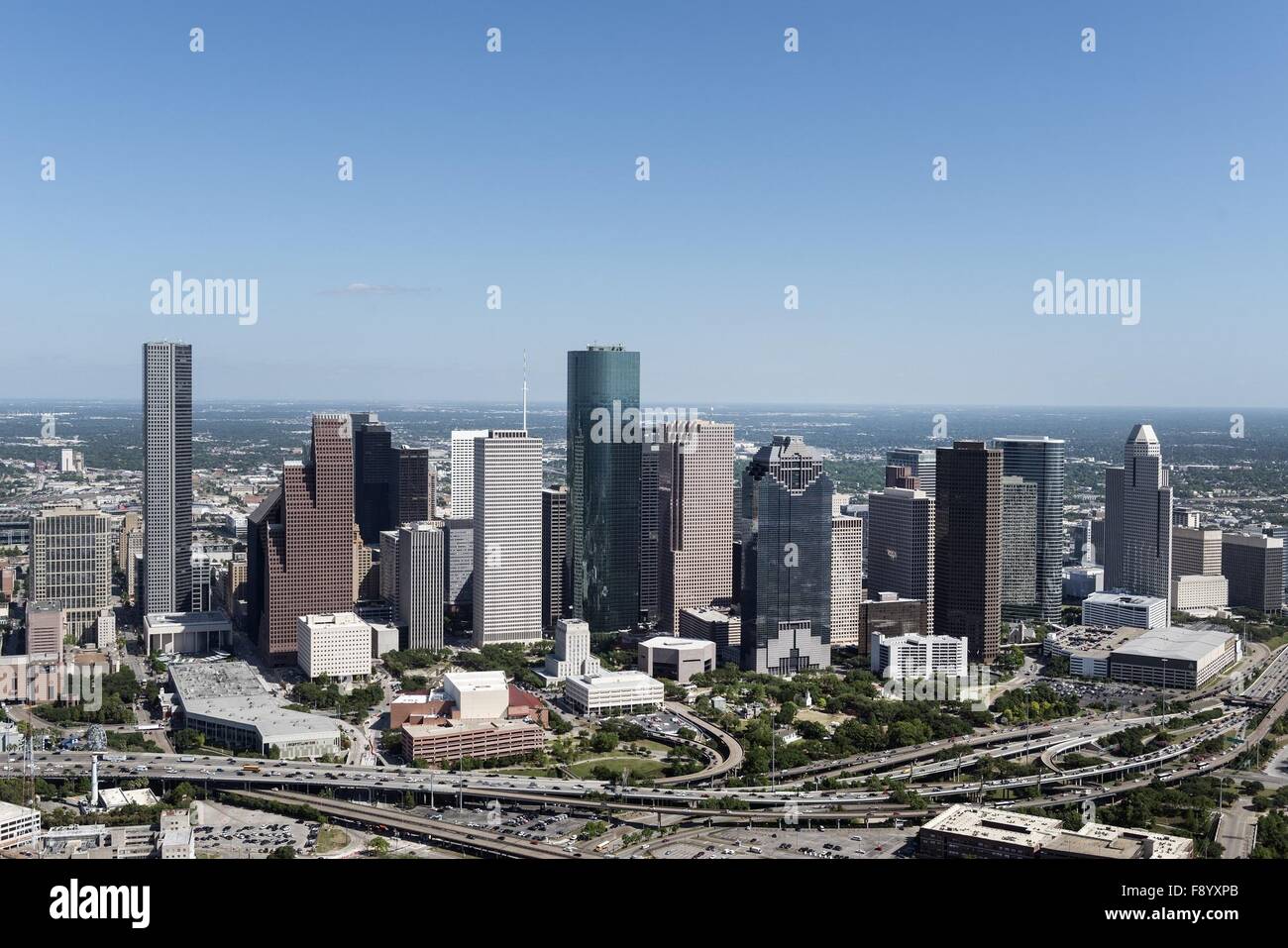 Houston Skyline Aerial Stock Photos & Houston Skyline Aerial Stock ...