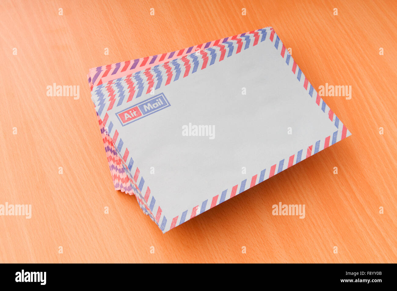 Mail concept with many envelopes on the table Stock Photo - Alamy