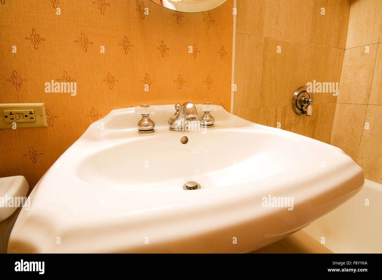 Interior of the room - Sink in the bathroom Stock Photo - Alamy