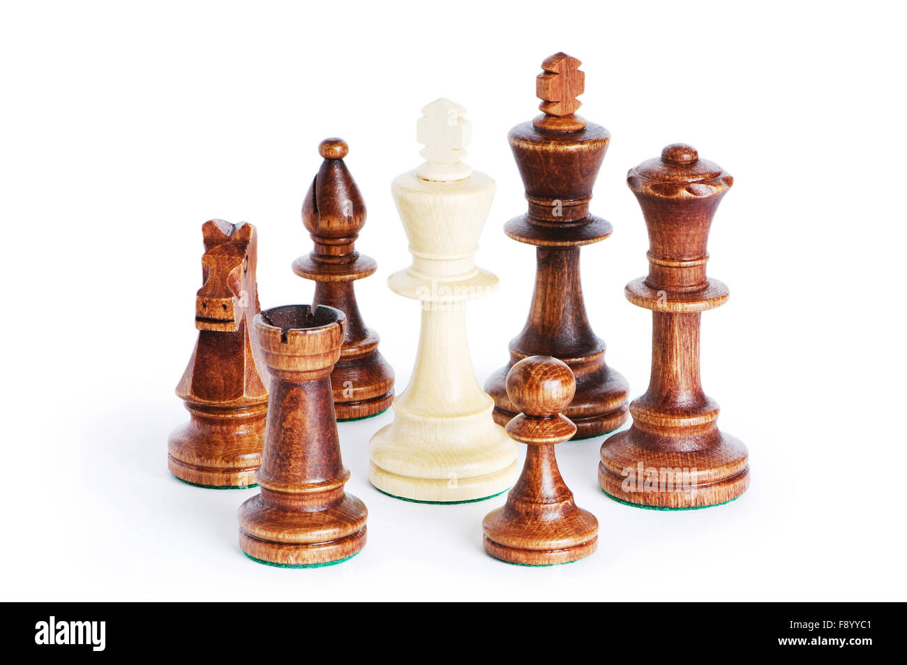 Chess figure isolated on the white background Stock Photo - Alamy